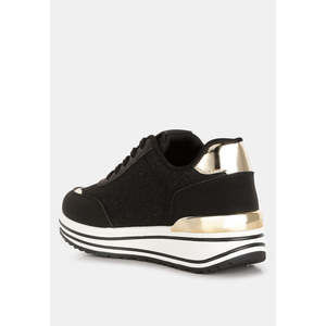 London Rag | Shoes | Metallic Panel Platform Sneakers | Poshmark